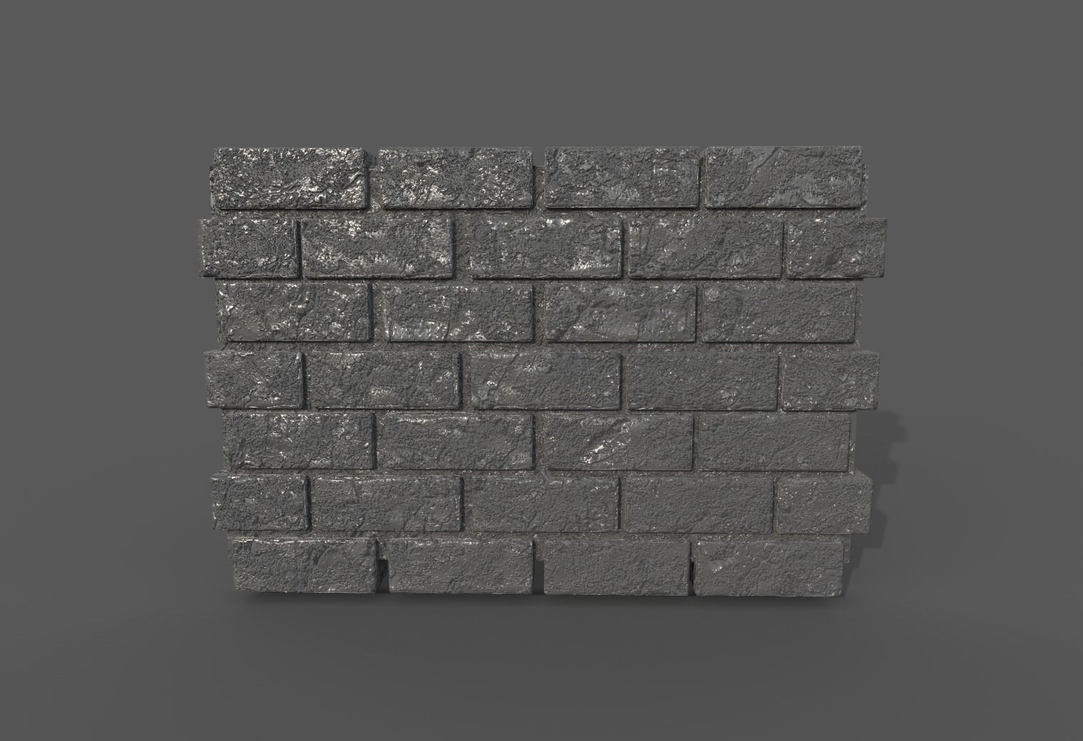 3D model Brick wall model with PBR texture VR / AR / low-poly | CGTrader