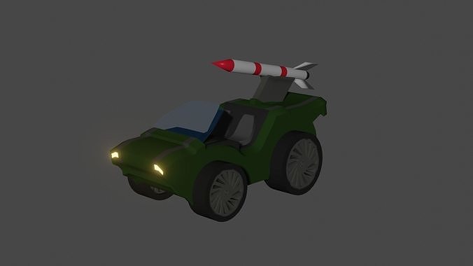 Rocket Car 3D model | CGTrader