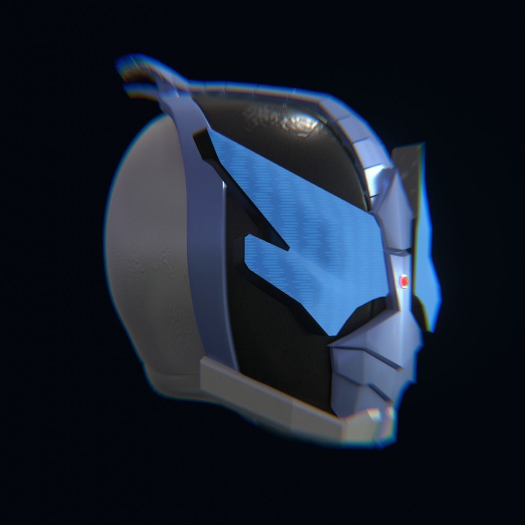 Kamen Rider Drake - Helmet free 3D model | CGTrader