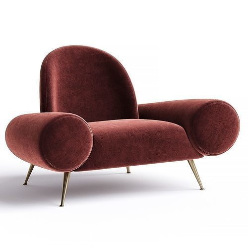 Apollo single sofa 3D model | CGTrader