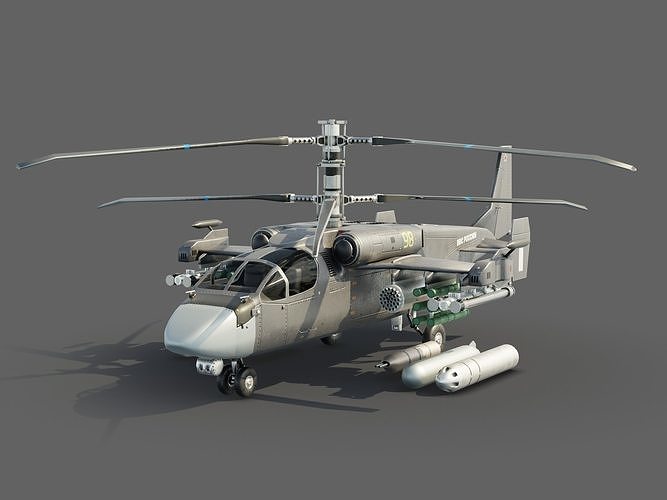 Kamov ka-52 Alligator 3D model | CGTrader