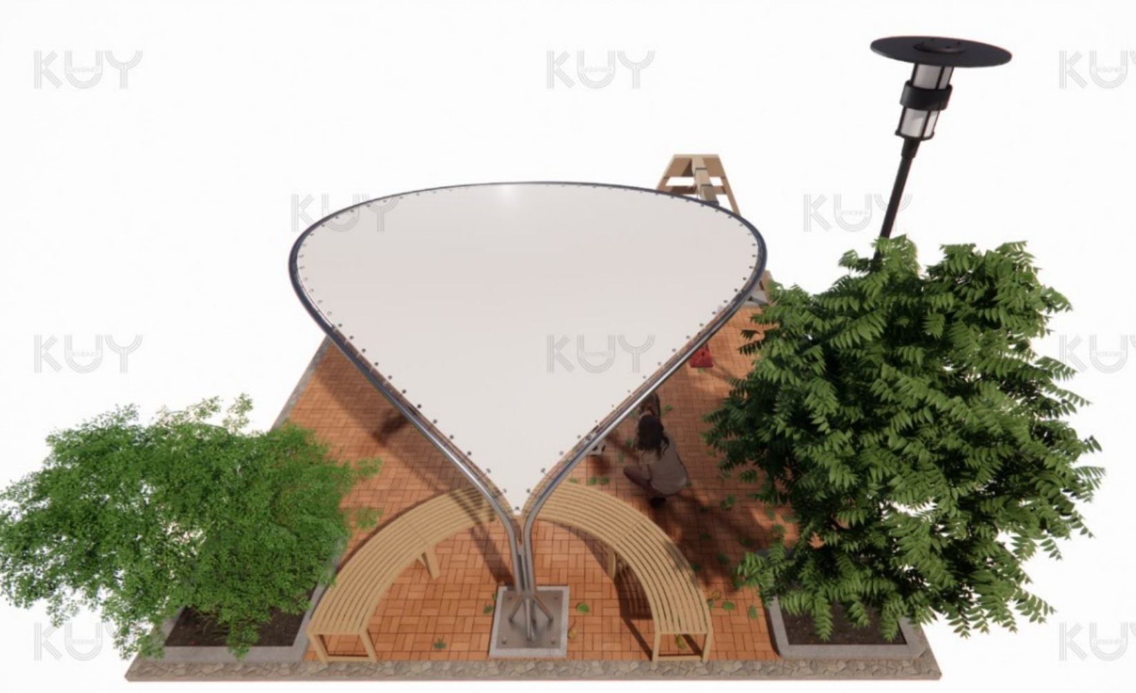 petal module one petal 3D model | CGTrader