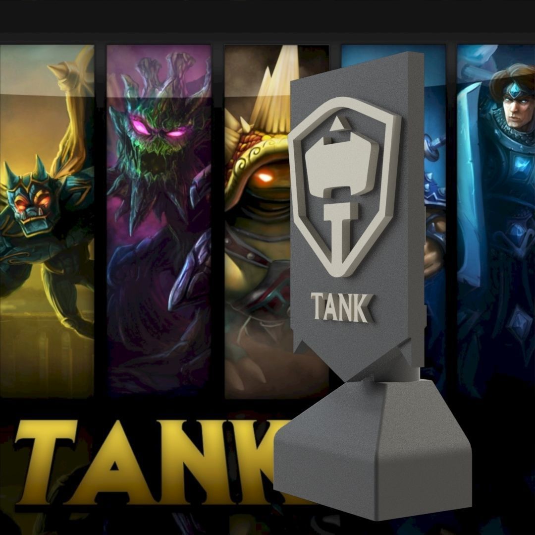 ADJUSTABLE GPU SUPPORT TANK LEAGUE OF LEGENDS 3D model 3D printable ...
