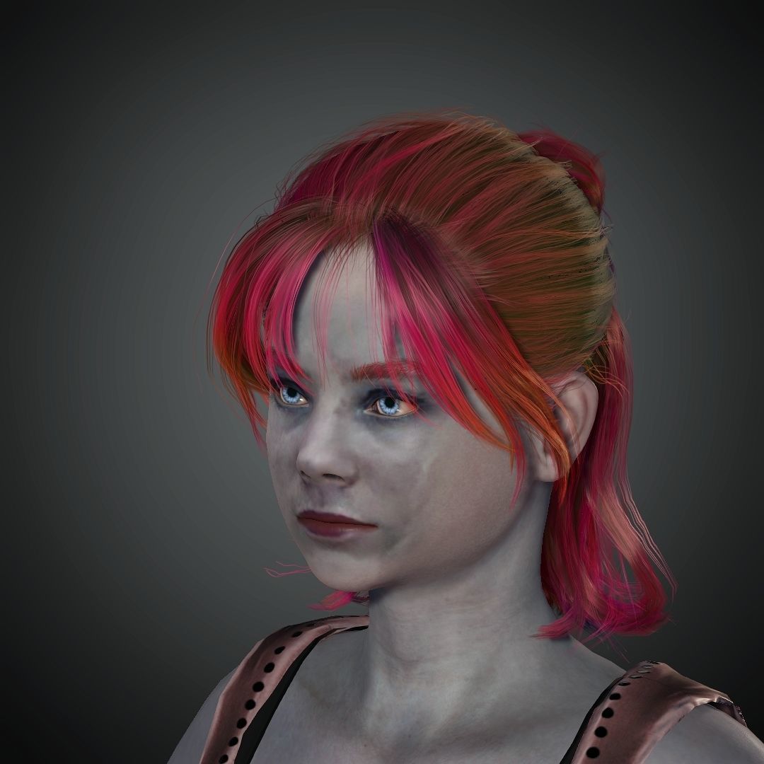 The Witcher Ciri Chracter Girl 3D model rigged | CGTrader