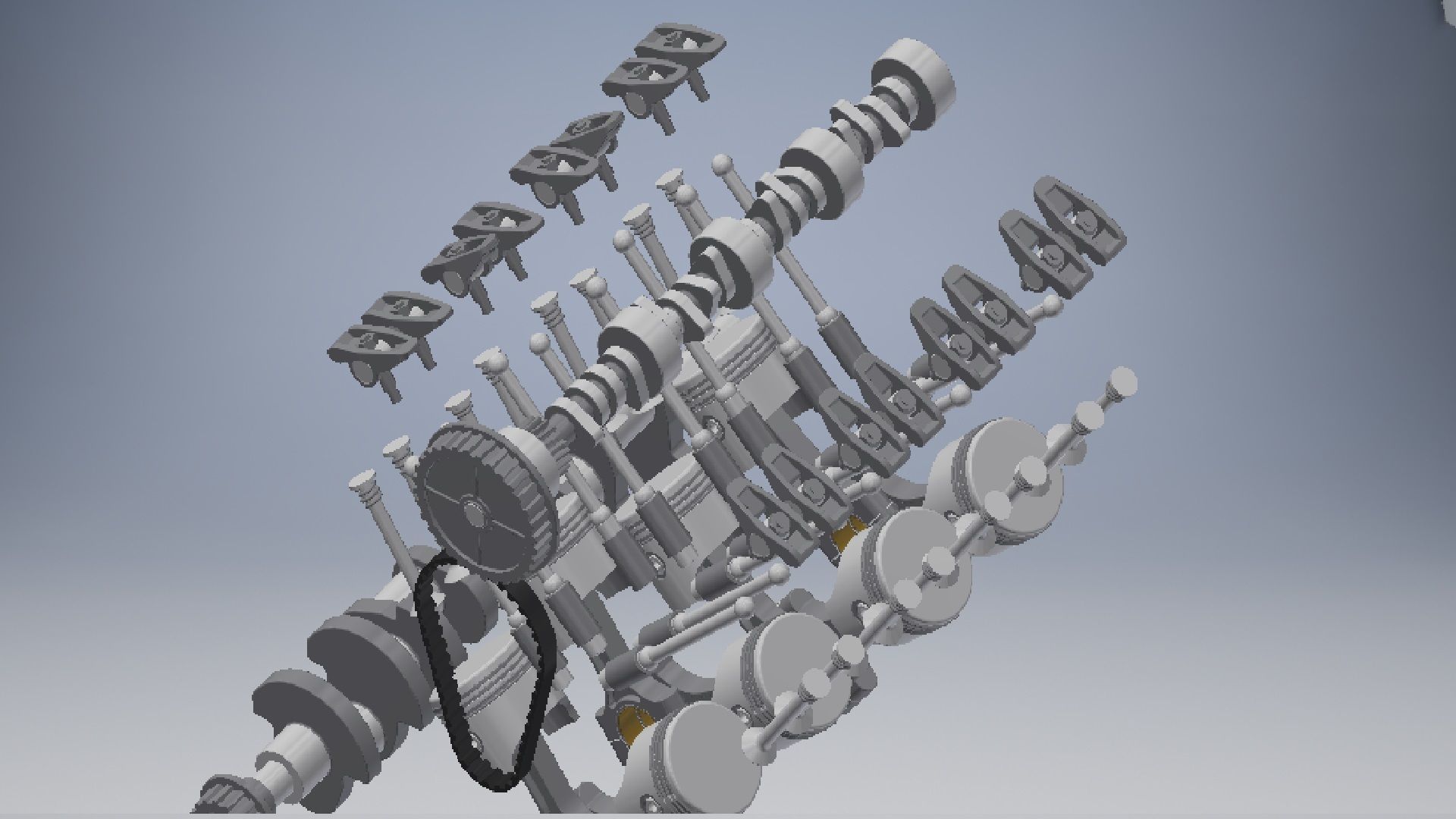 V8 Engine Crankshaft 3D model 3D model | CGTrader