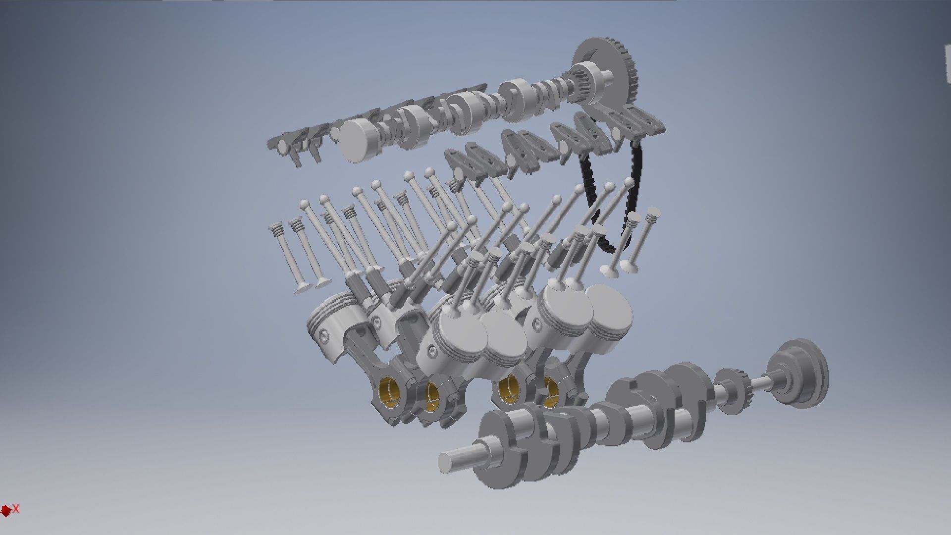 V8 Engine Crankshaft 3D model 3D model | CGTrader