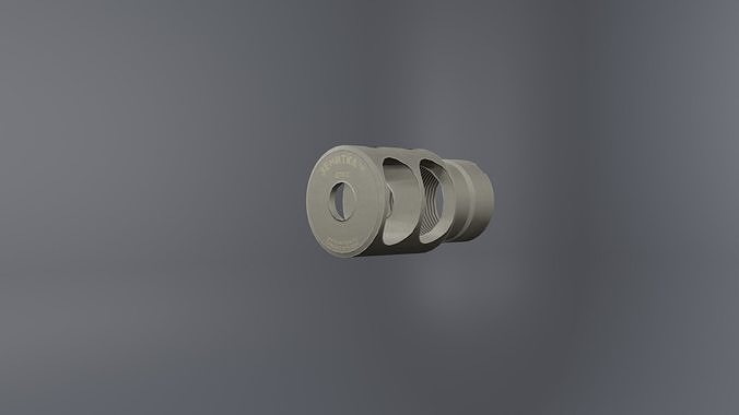 3D model DTK-2 Zenit Muzzle Brake Compensator VR / AR / low-poly | CGTrader