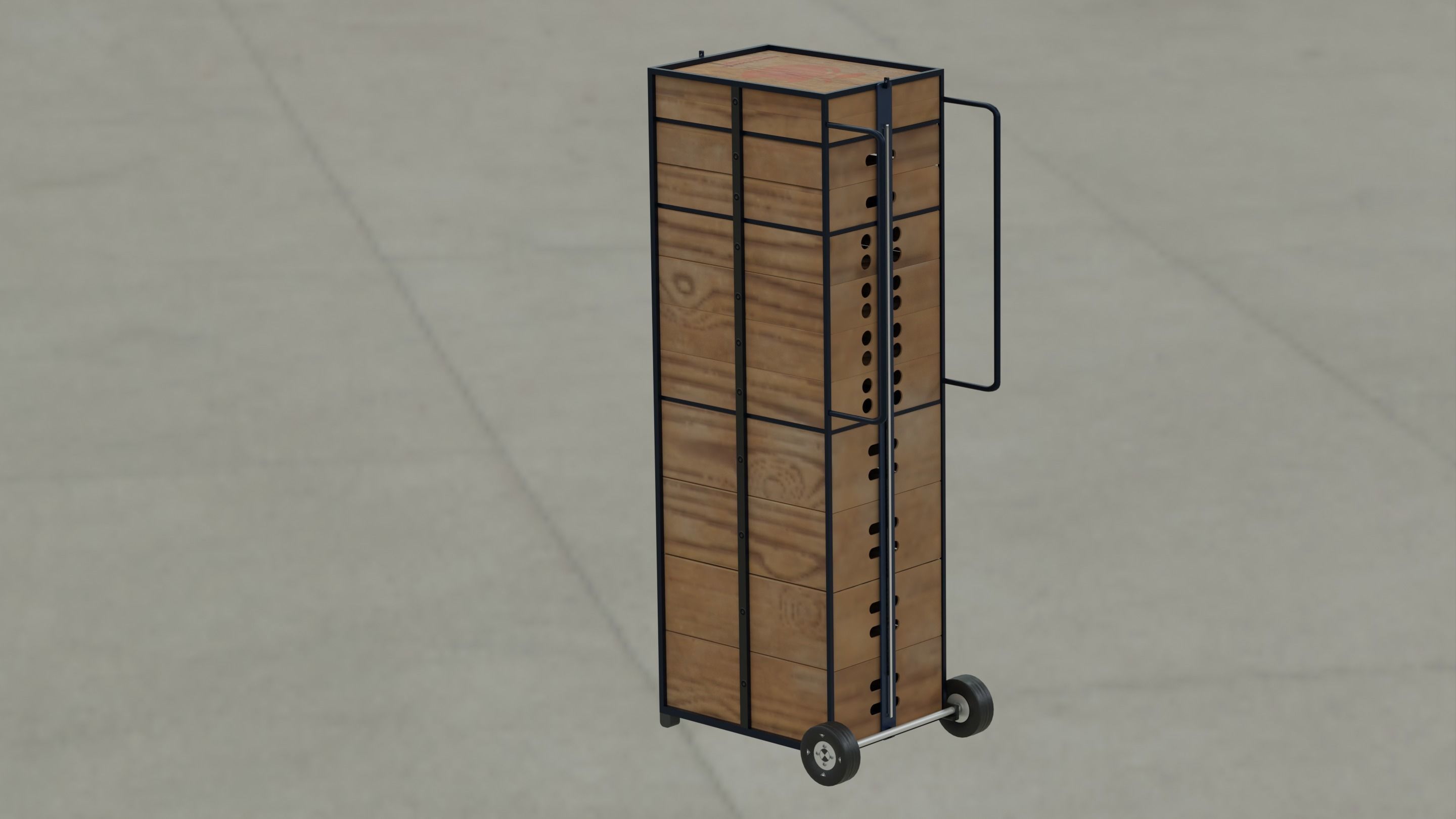Industrial Cart or Utility Cart 3D model | CGTrader