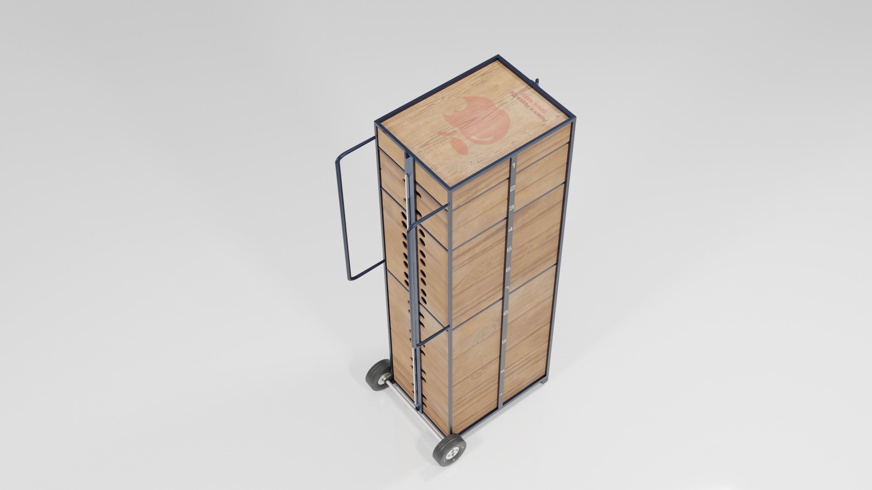 Industrial Cart or Utility Cart 3D model | CGTrader