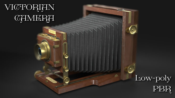 3D model Victorian Camera VR / AR / low-poly | CGTrader
