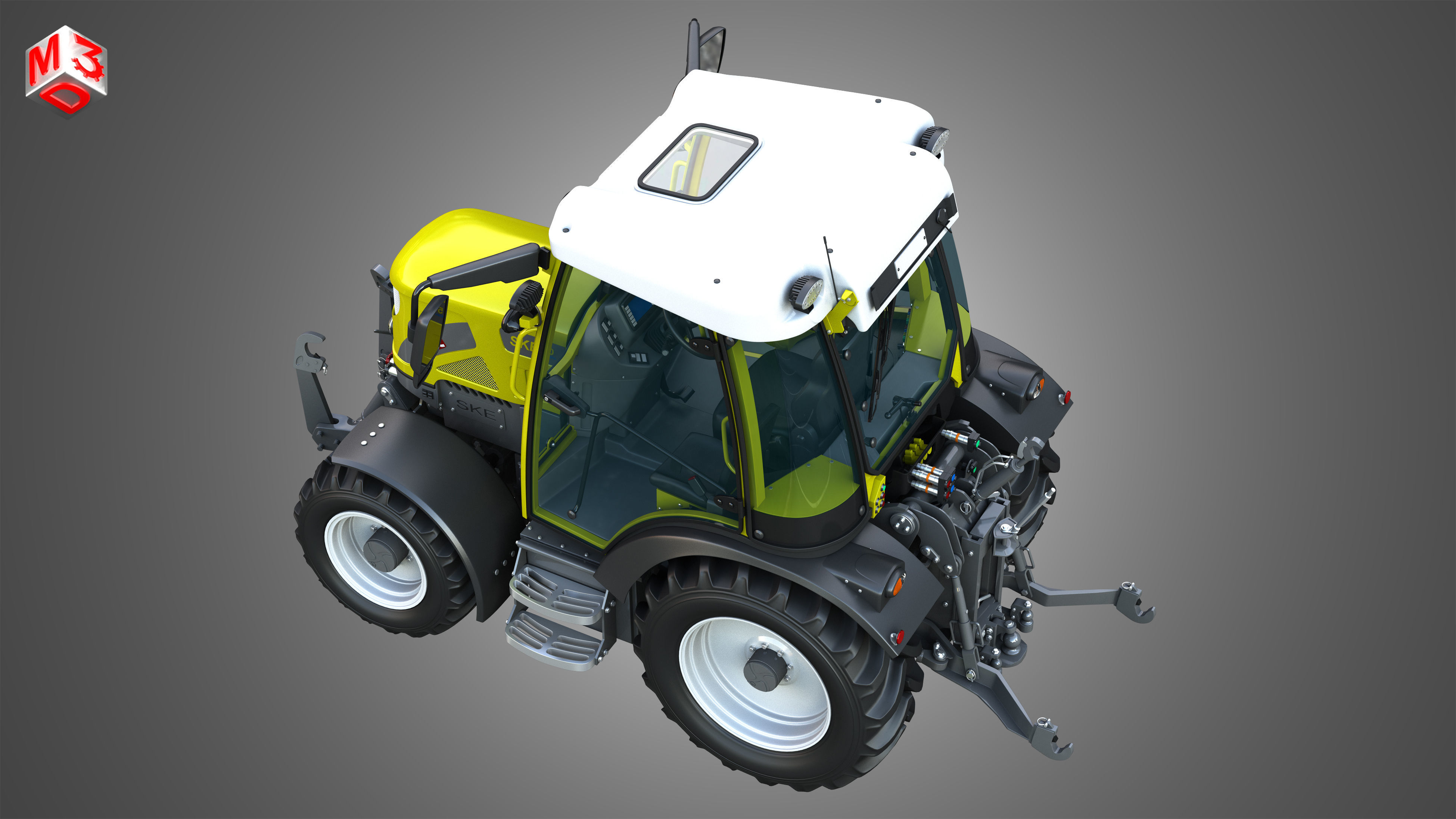 SKE 50 - Electric Tractor 3D model | CGTrader