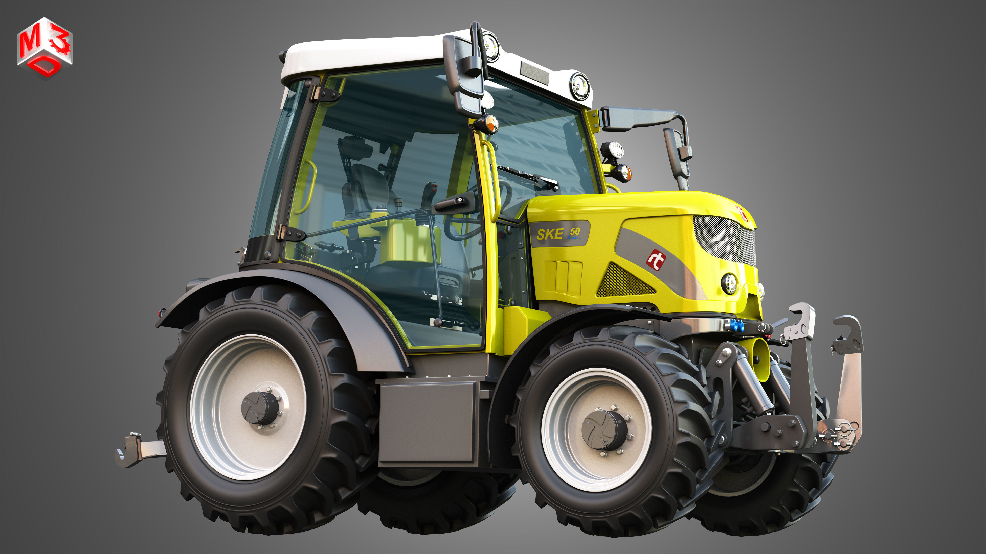SKE 50 - Electric Tractor 3D model | CGTrader