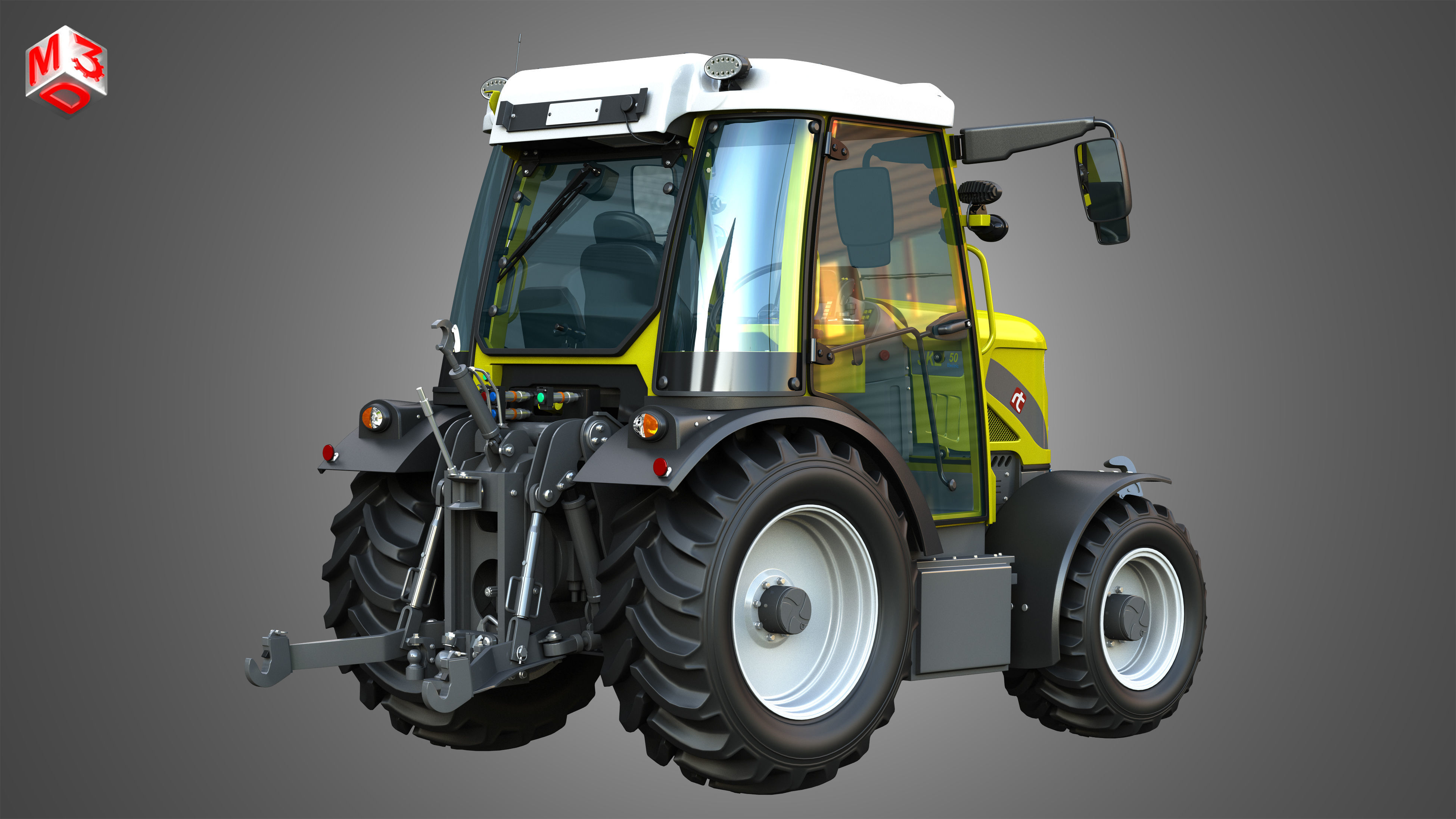 SKE 50 - Electric Tractor 3D model | CGTrader
