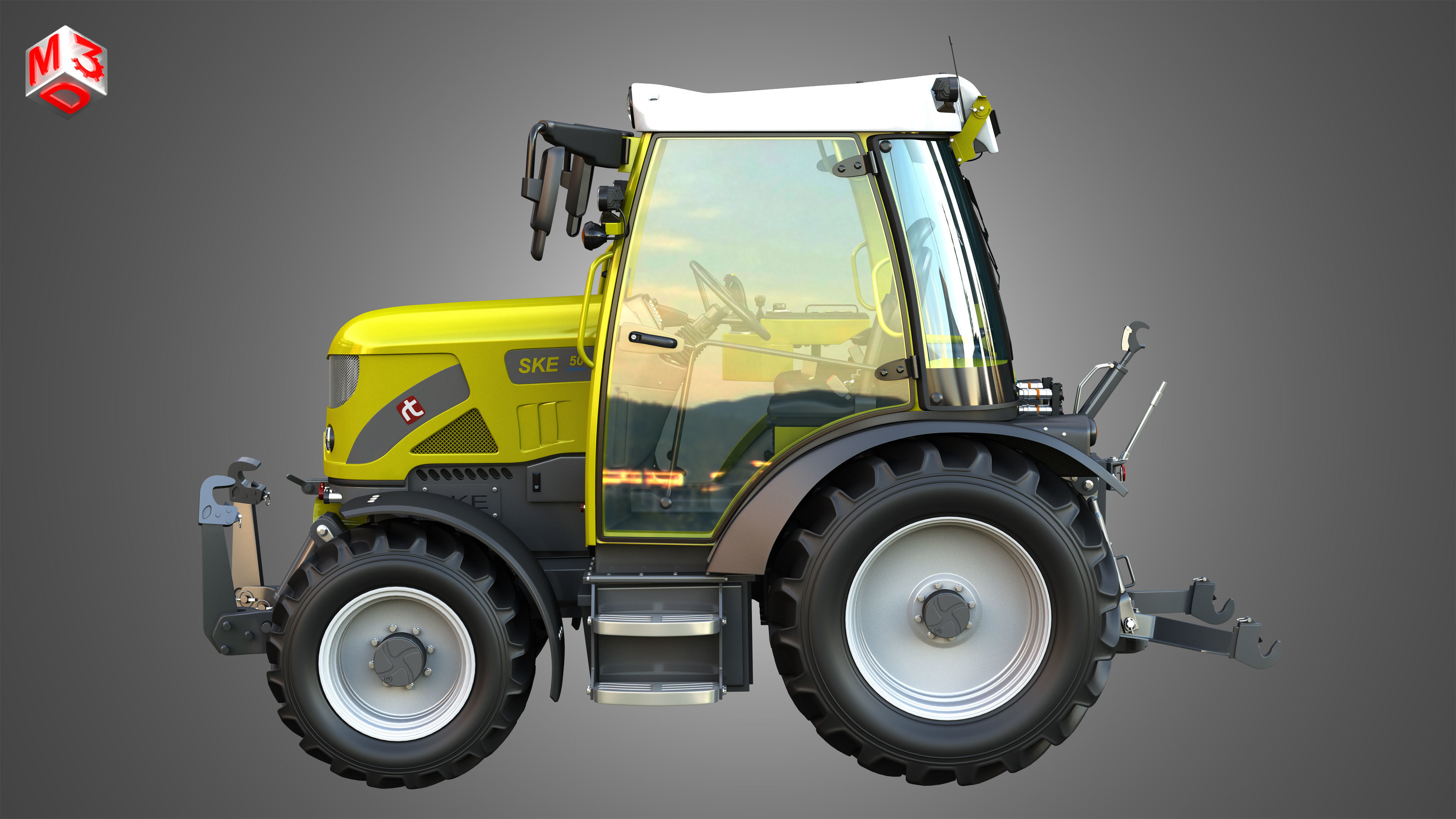 SKE 50 - Electric Tractor 3D model | CGTrader