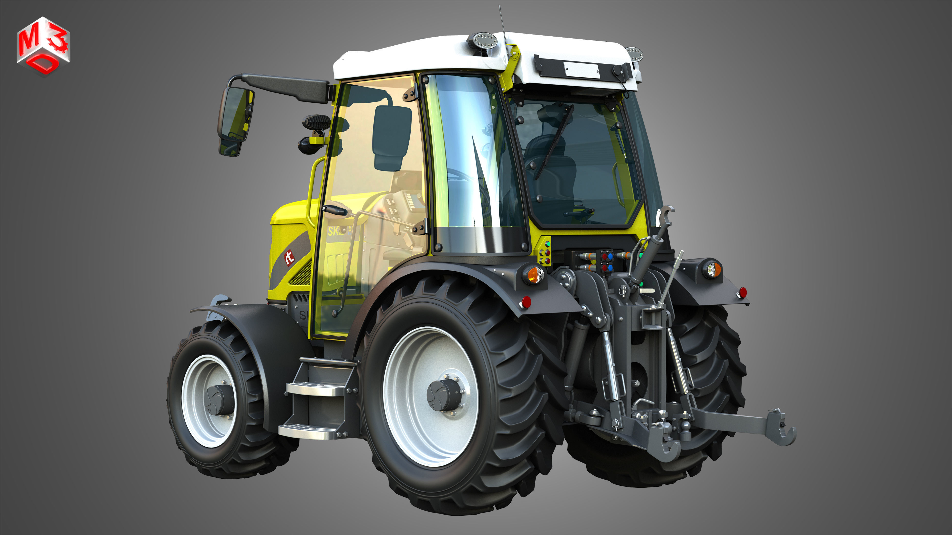 SKE 50 - Electric Tractor 3D model | CGTrader