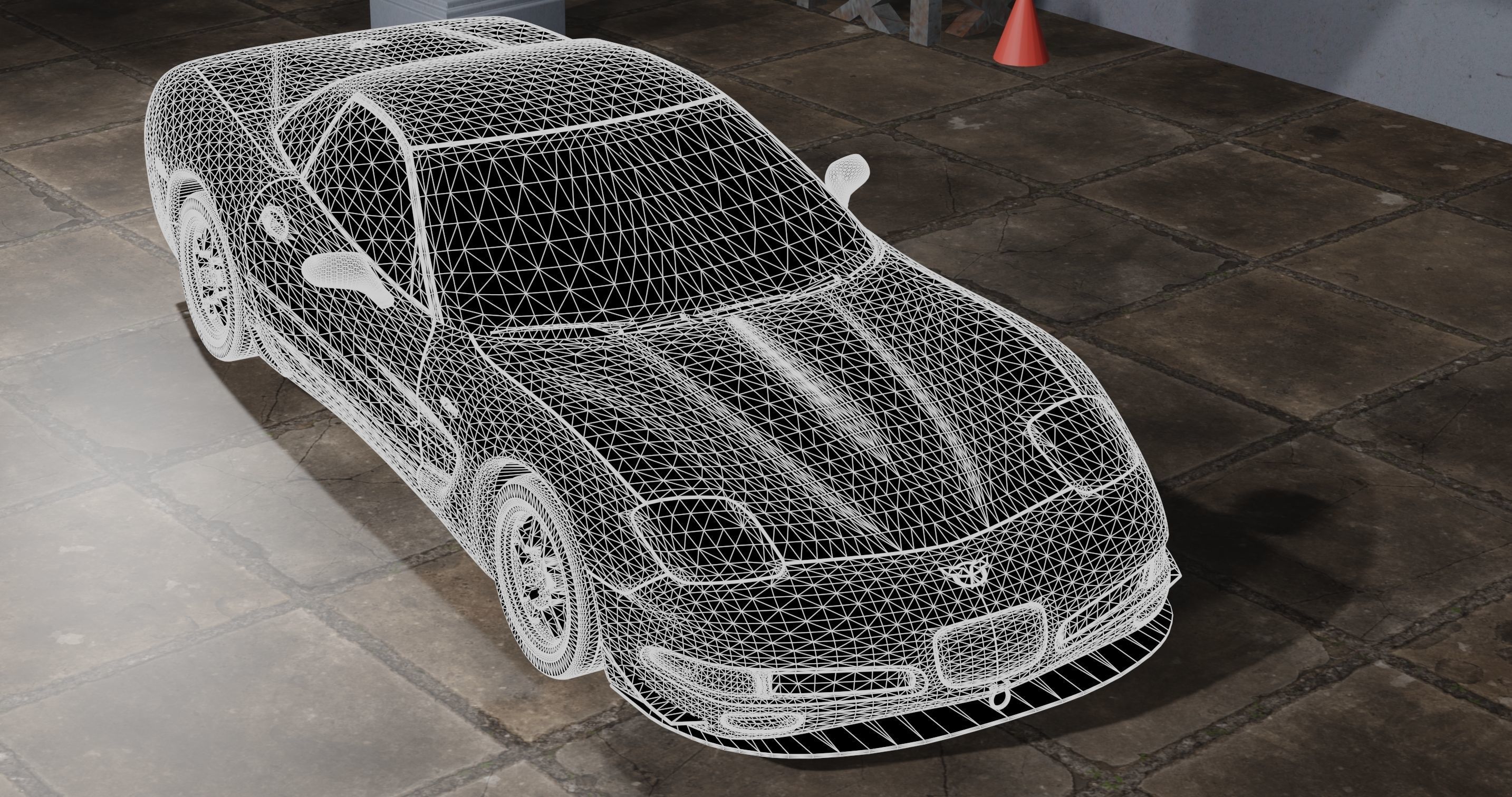 Realistic Corvette C5 3D model | CGTrader