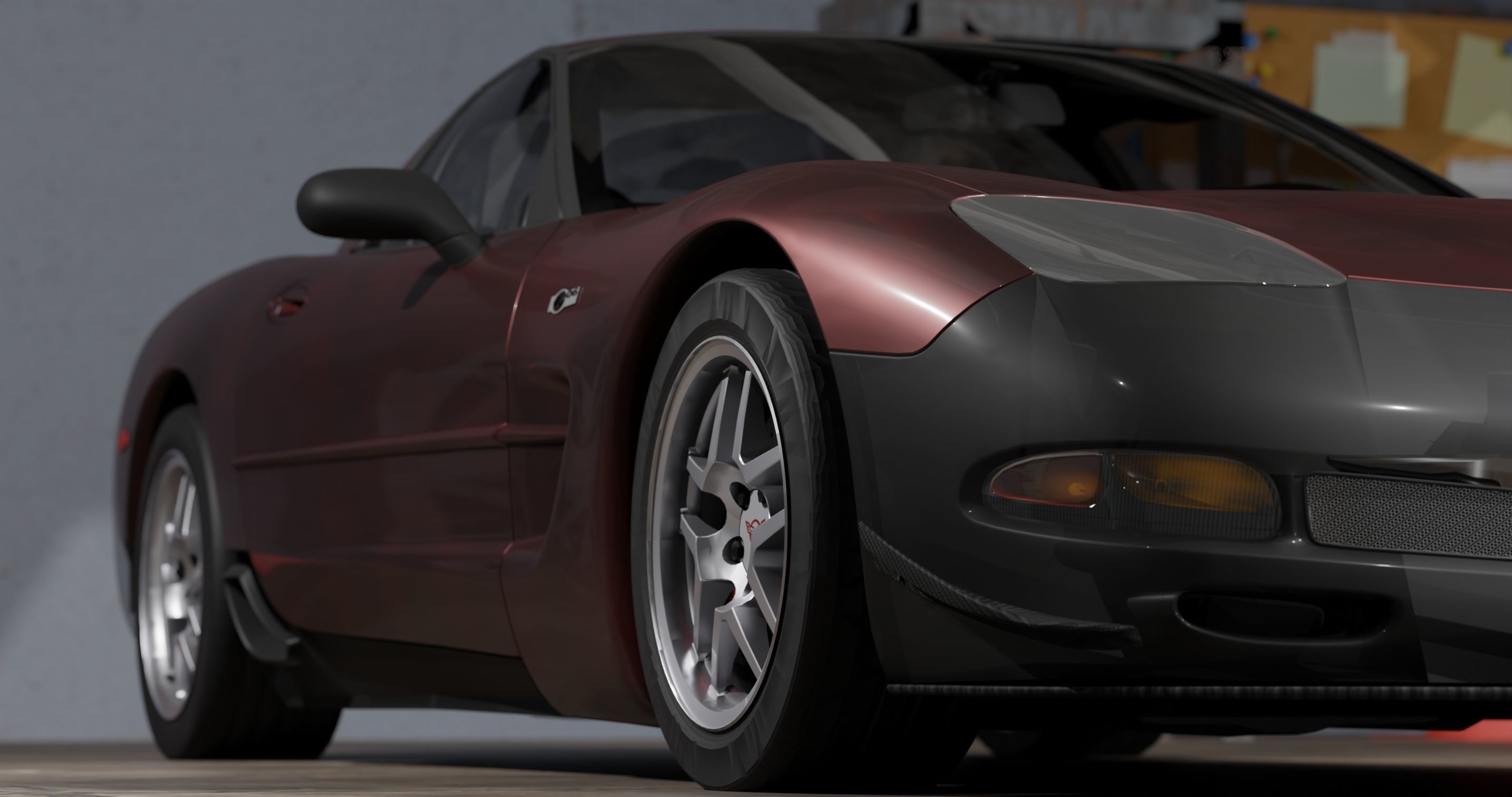 Realistic Corvette C5 3D model | CGTrader