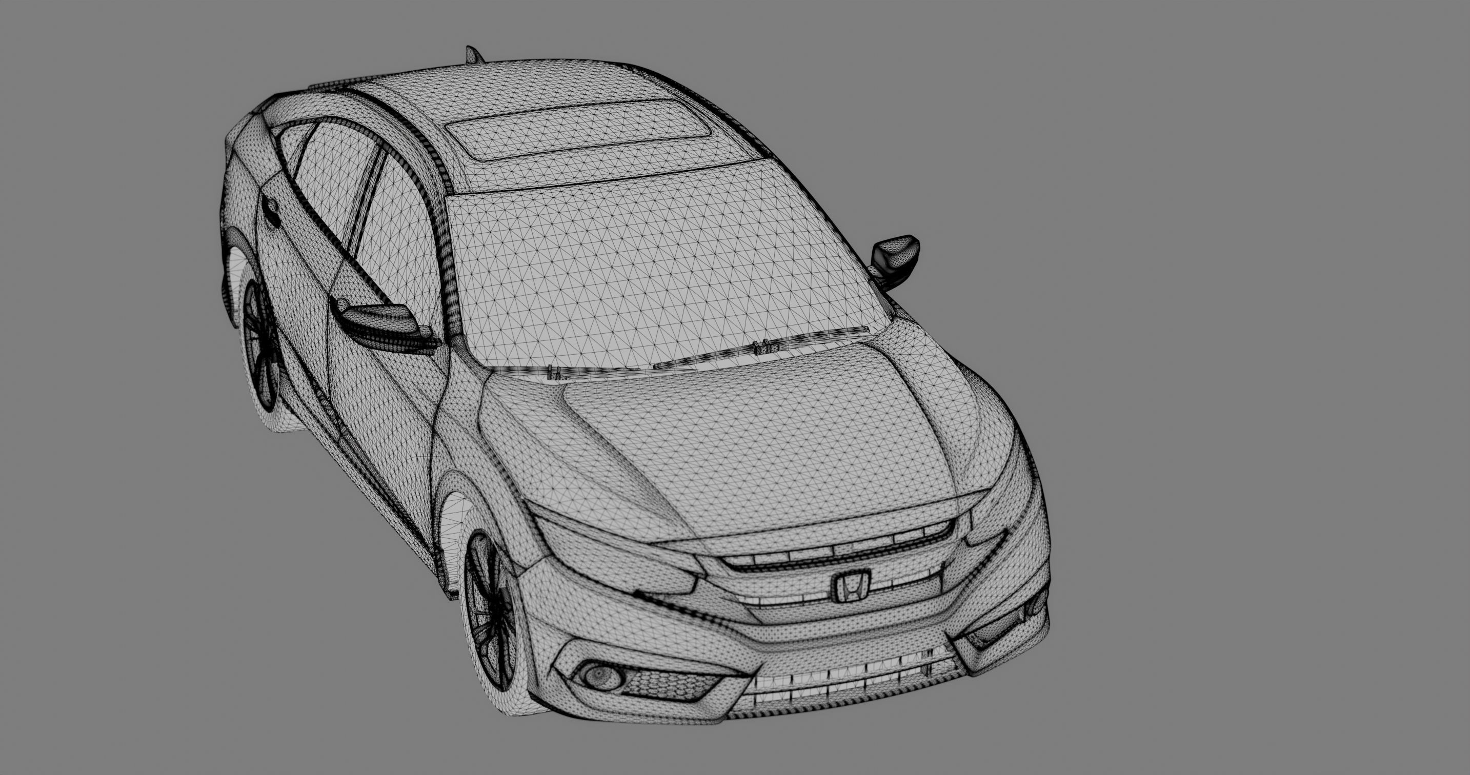 Realistic Honda Civic 2020 3D model | CGTrader