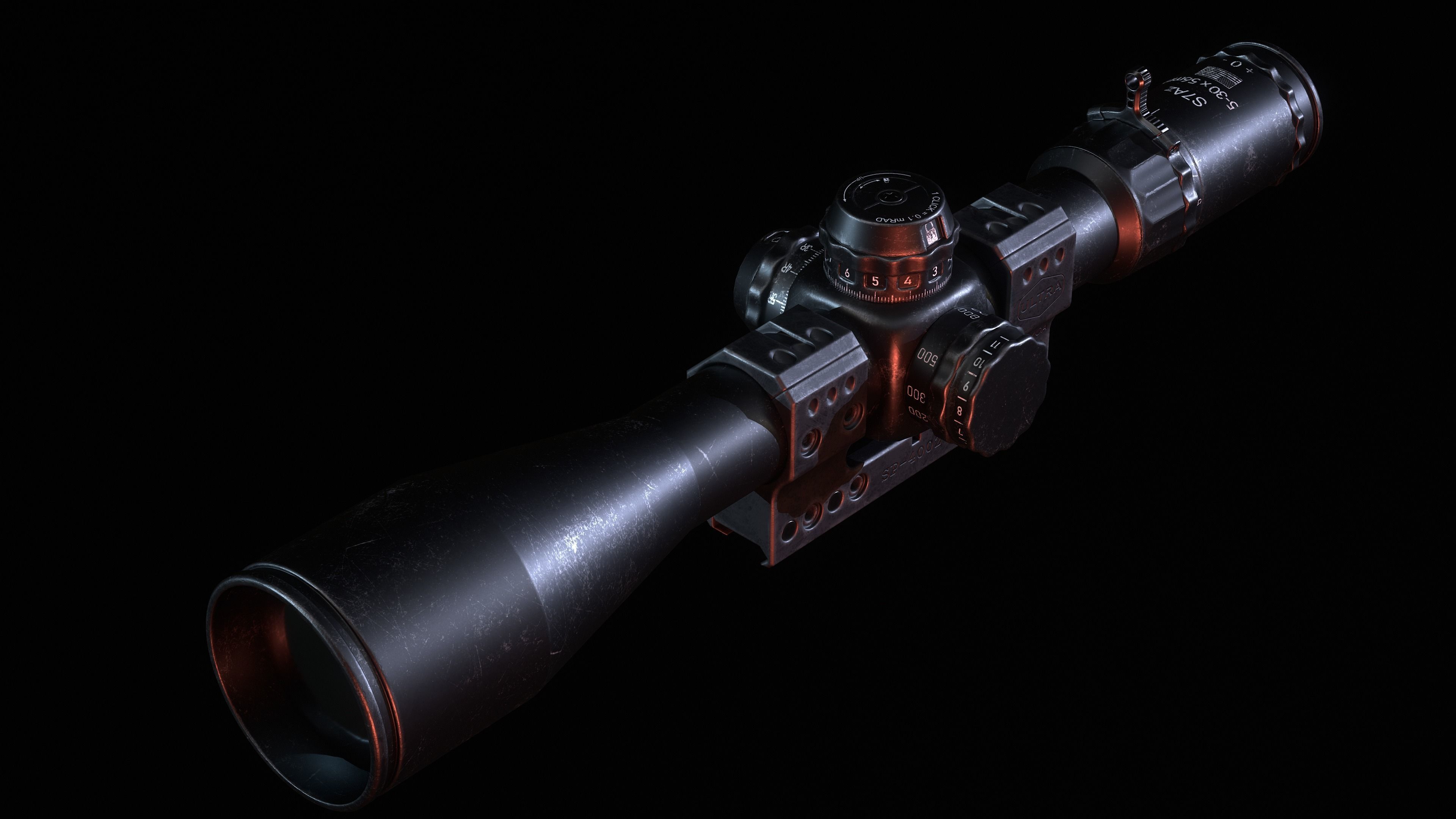 3D model Multi Caliber Sniper Rifle VR / AR / low-poly | CGTrader