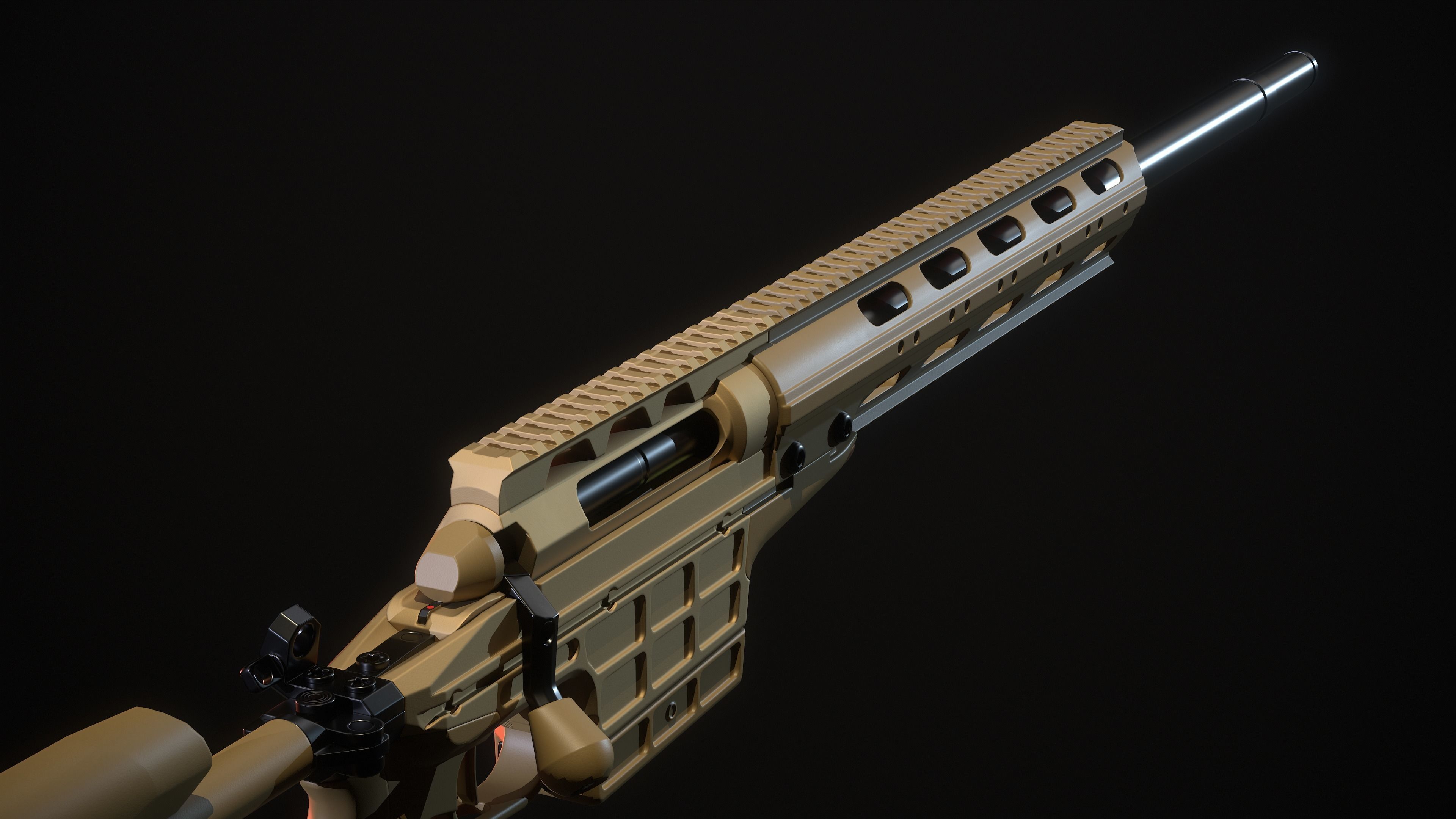 3D model Multi Caliber Sniper Rifle VR / AR / low-poly | CGTrader