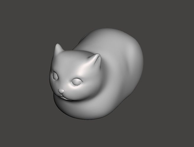Cat loaf 3D model 3D printable | CGTrader