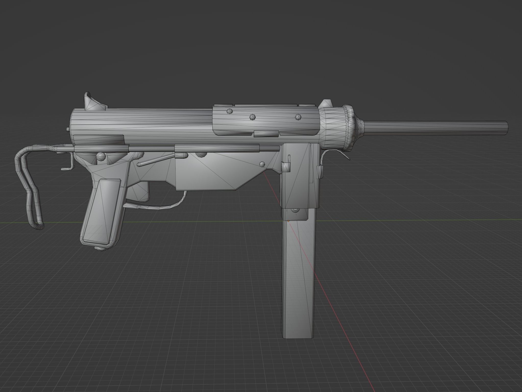 3D model M3 Grease Gun VR / AR / low-poly | CGTrader