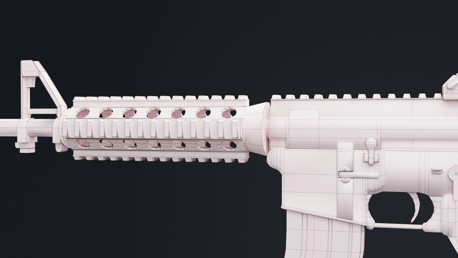 3D model Kawaii M4A4 Rifle VR / AR / low-poly | CGTrader