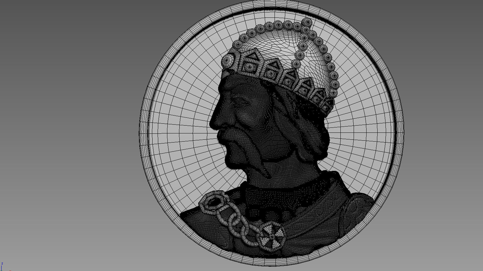 Coin Bas-Relief 3D model | CGTrader