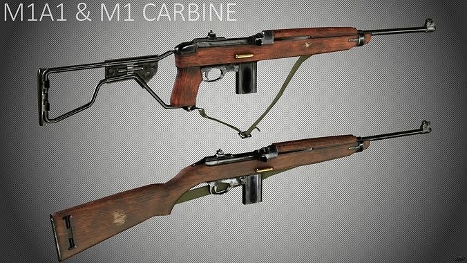 3D model M1 and M1A1 Carbines VR / AR / low-poly | CGTrader