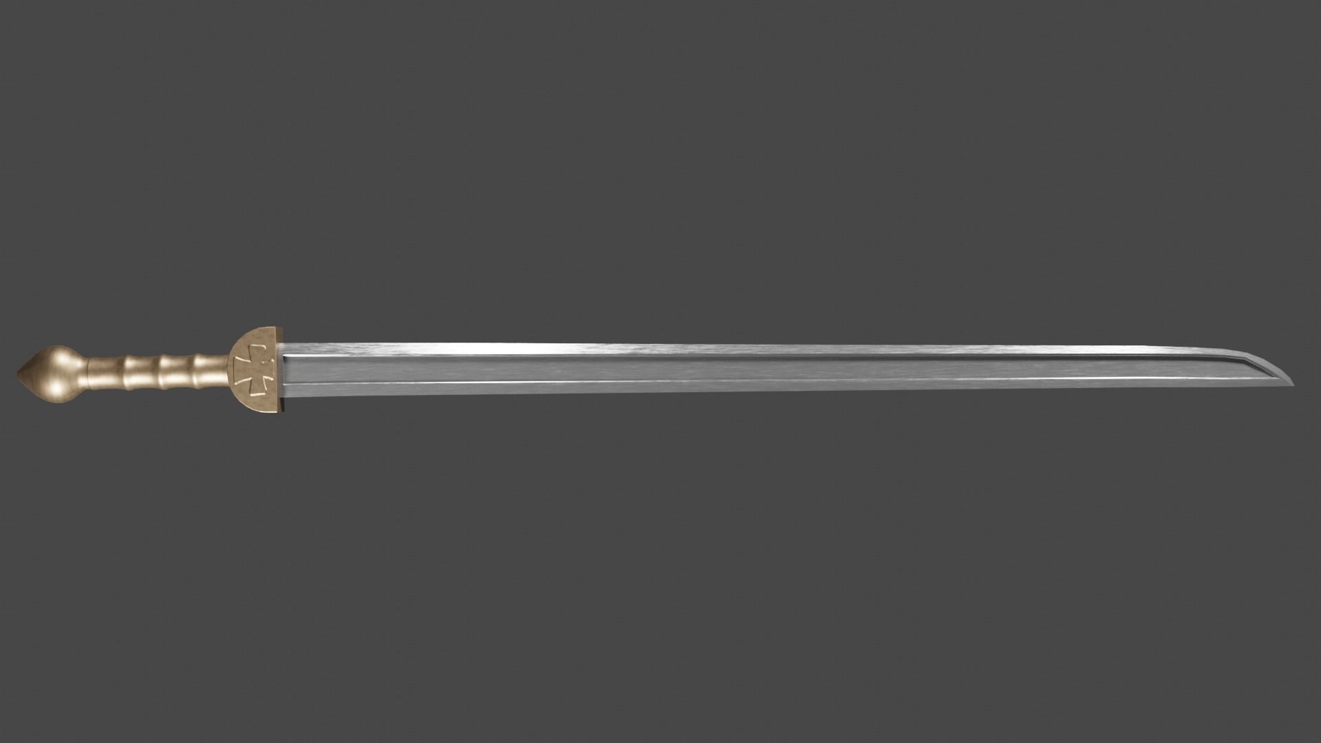 3D model Langsax sword with Gladius handle VR / AR / low-poly | CGTrader