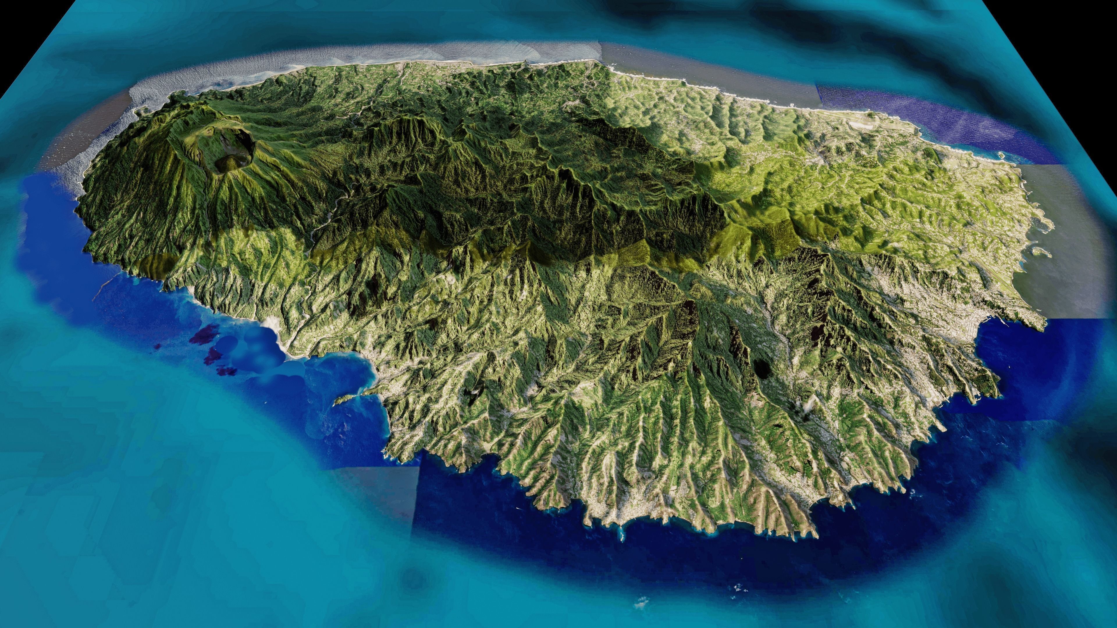Saint Vincent island full 3d model terrain 3D model | CGTrader