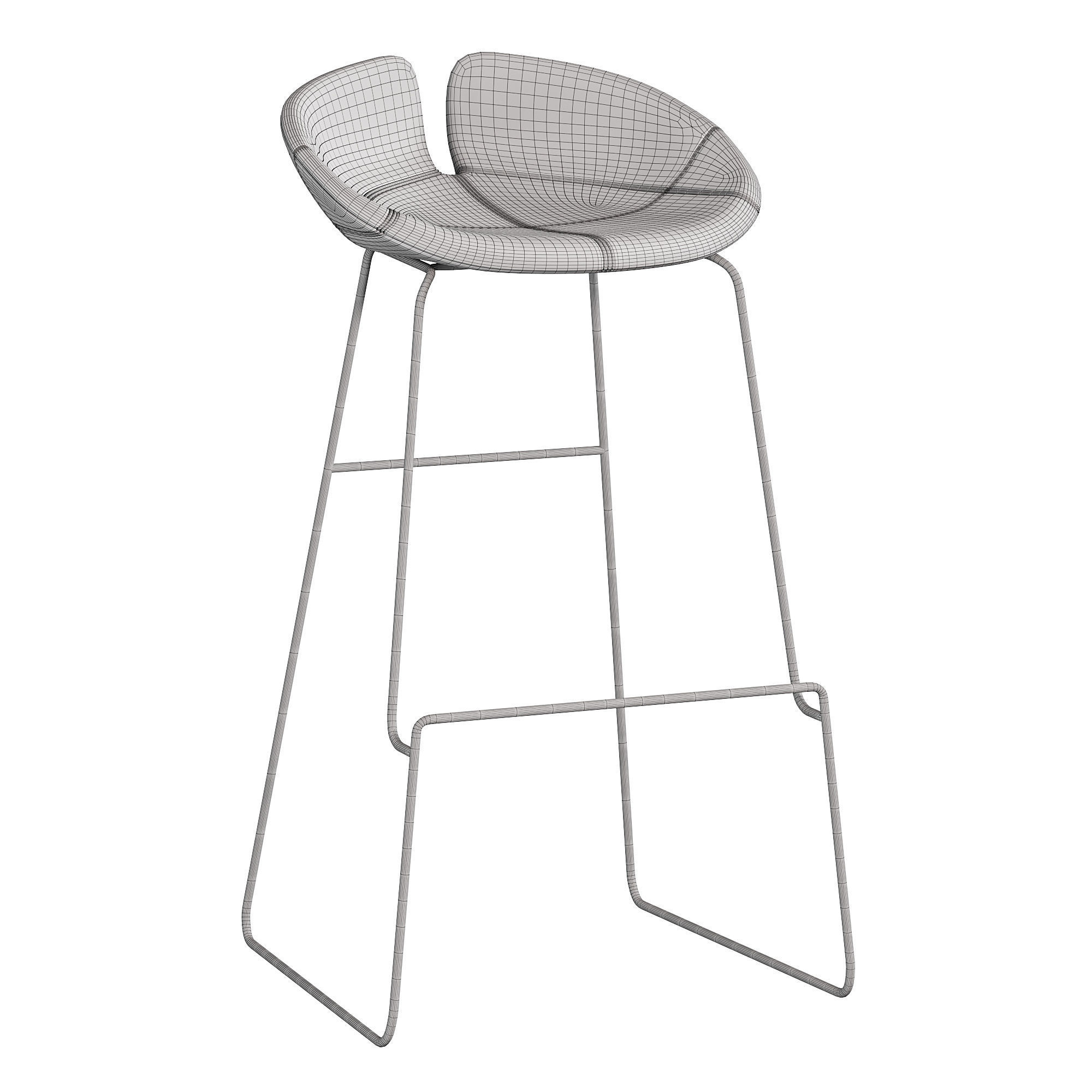 Fjord bar stool By Moroso 3D model | CGTrader