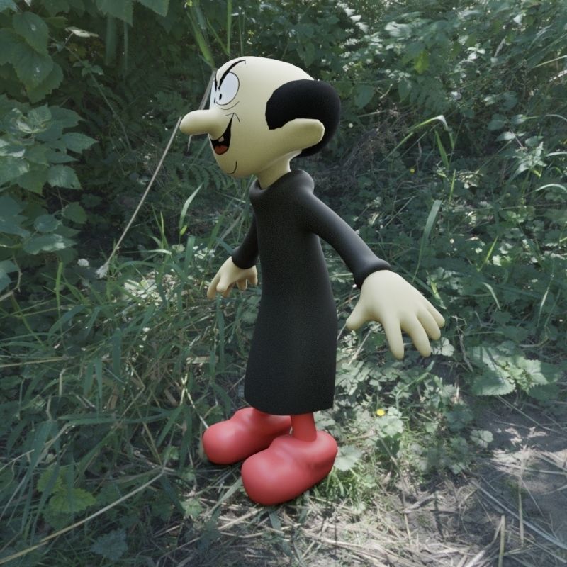3D model Gargamel VR / AR / low-poly | CGTrader