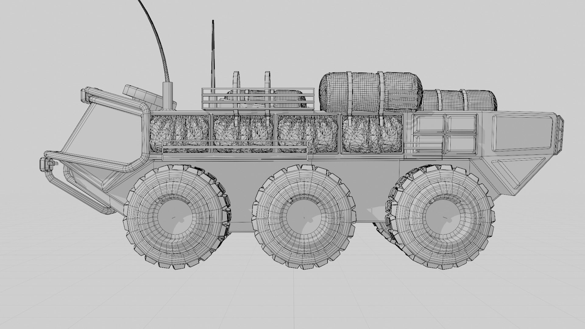 3D model military or Mars Rover with pbr textures VR / AR / low-poly ...