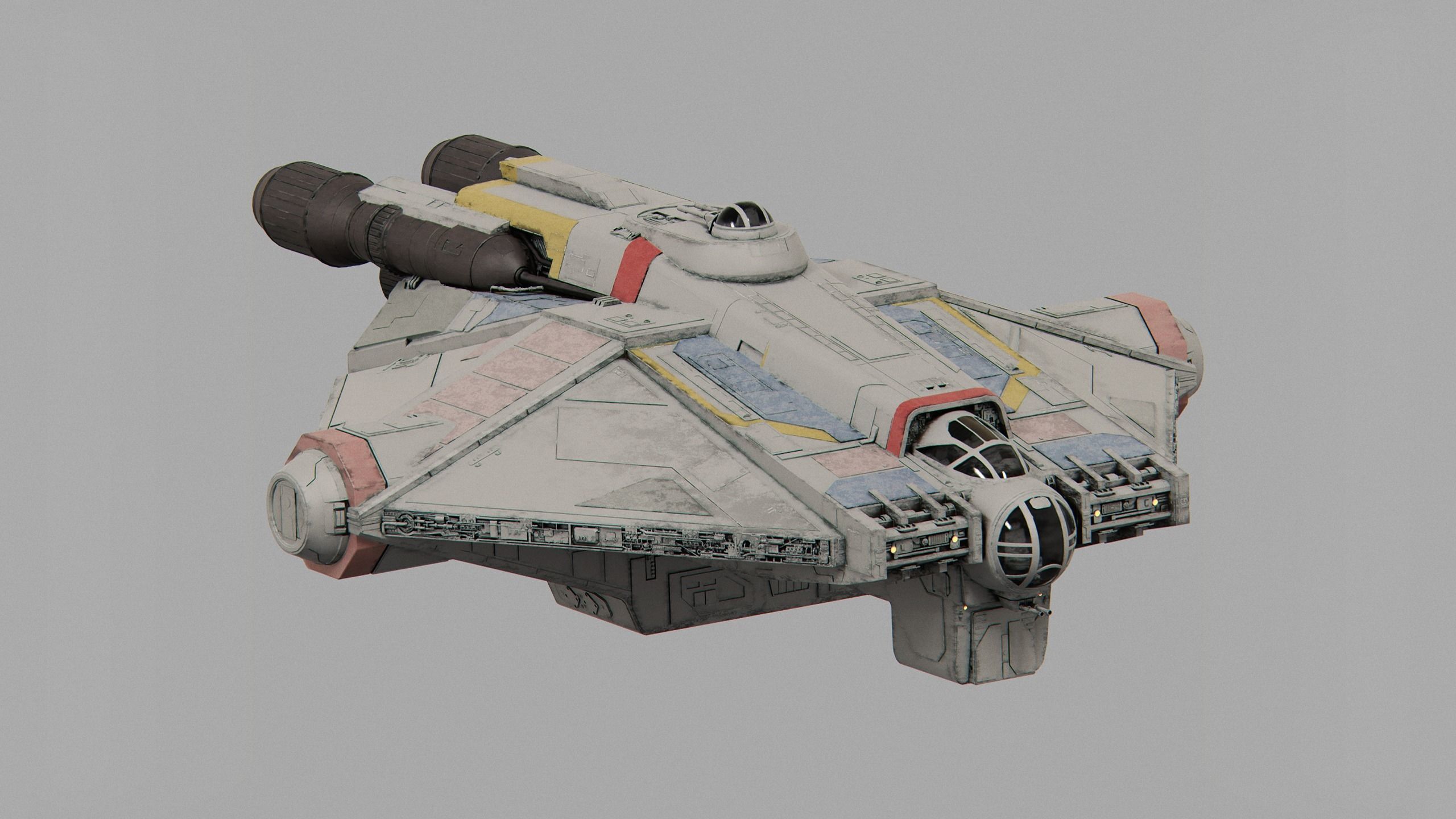 VCX-100 Ghost - Star Wars Ahsoka 3D model | CGTrader