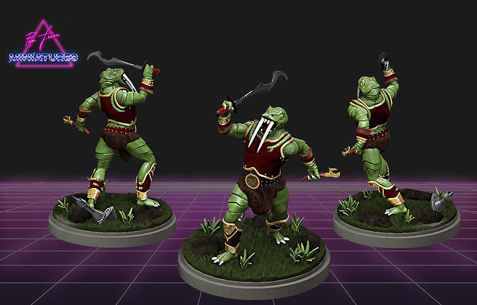 Fangor miniature from MOTU 3D model 3D printable | CGTrader