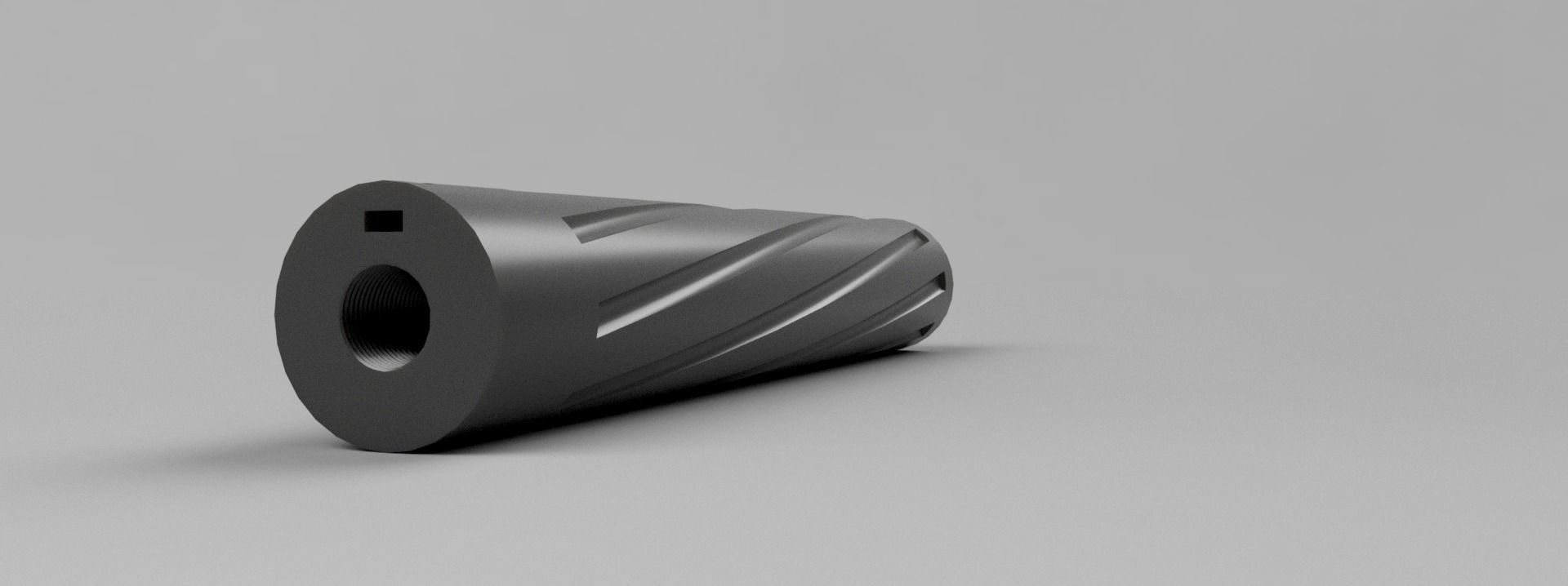 SUPPRESSOR 14CCW WITH LOCKING MECHANISM - AIRSOFT 3D model 3D printable ...