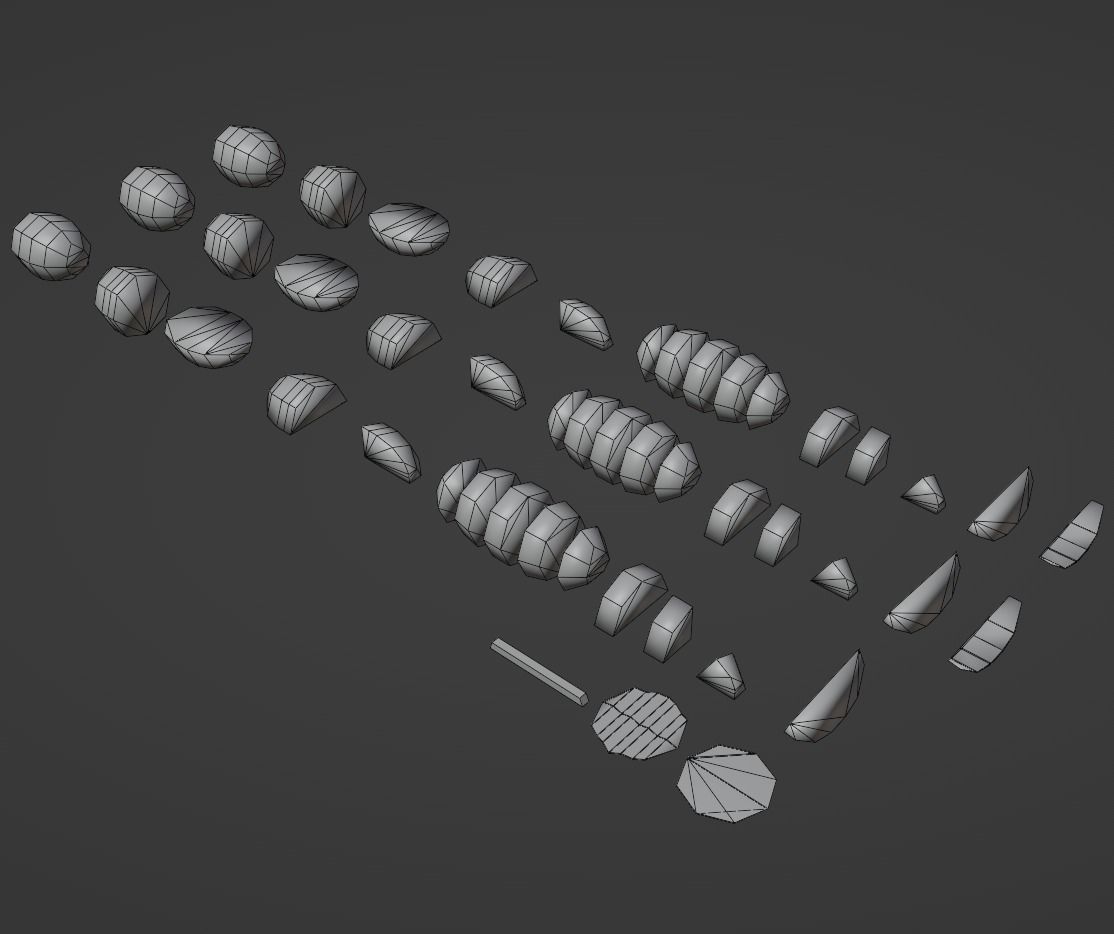 3D model Potato growing and cooking set VR / AR / low-poly | CGTrader