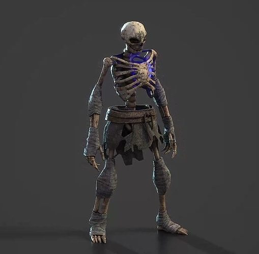 3D model Skeleton Creep VR / AR / low-poly | CGTrader