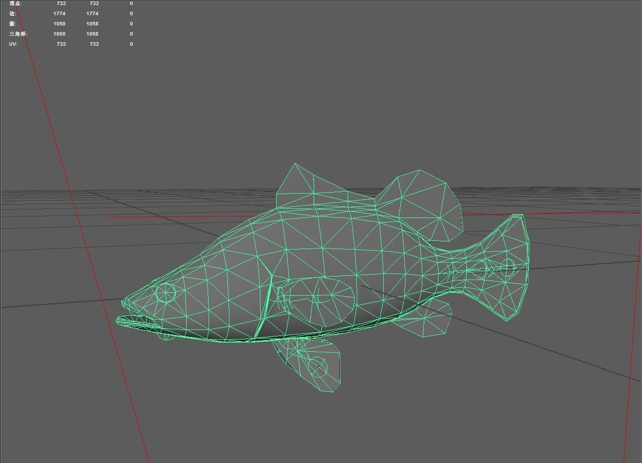 Bass fish 3D model rigged | CGTrader