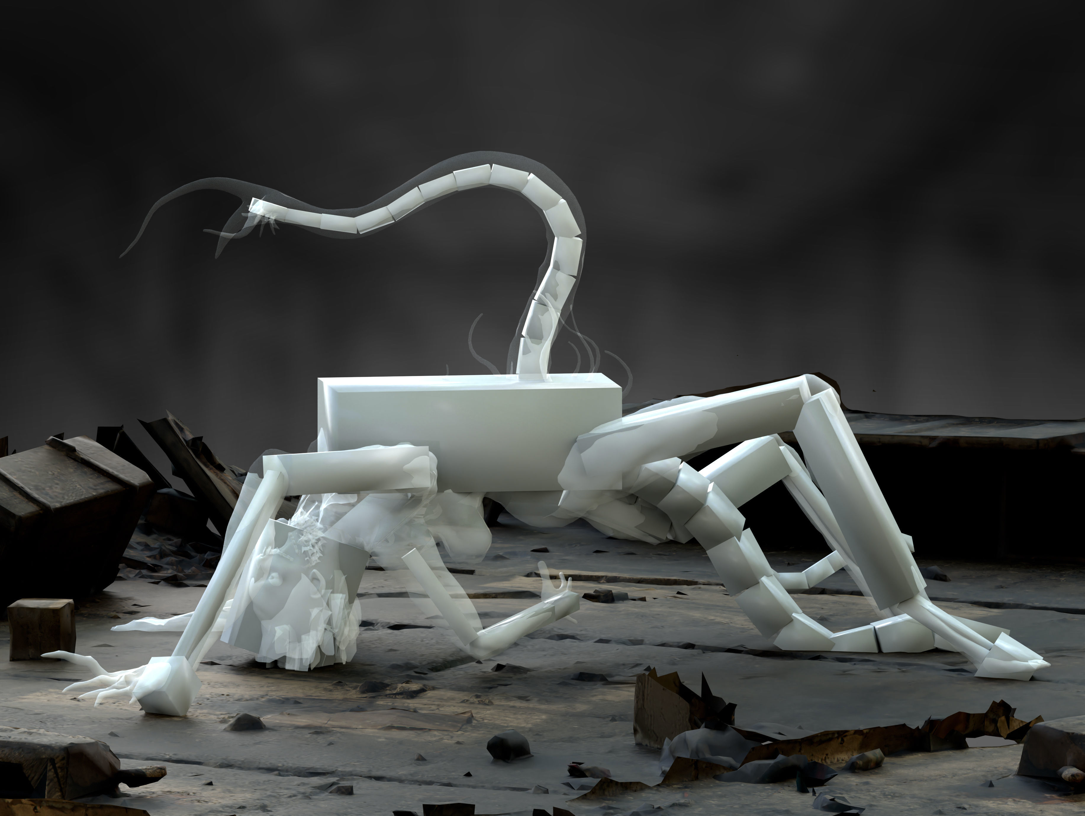 3D model Split Face from The Thing VR / AR / low-poly | CGTrader