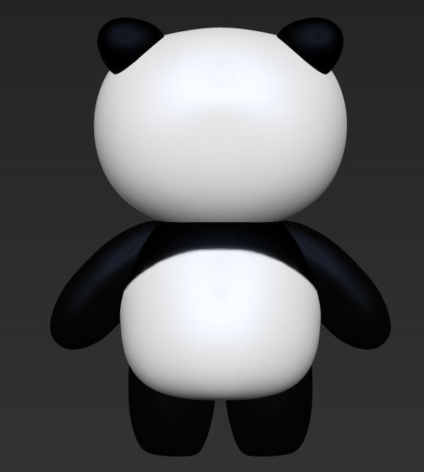 Big Panda 3D model 3D printable | CGTrader