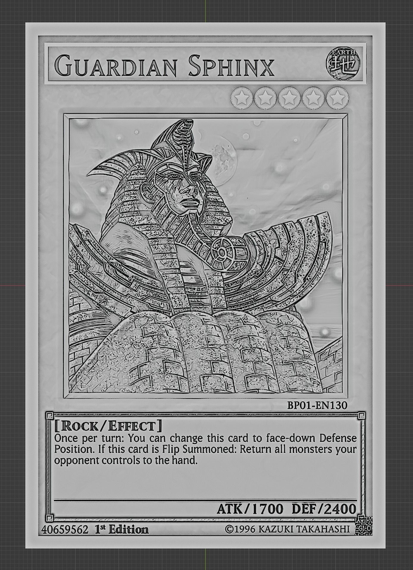 guardian sphinx - yugioh 3D model 3D printable | CGTrader