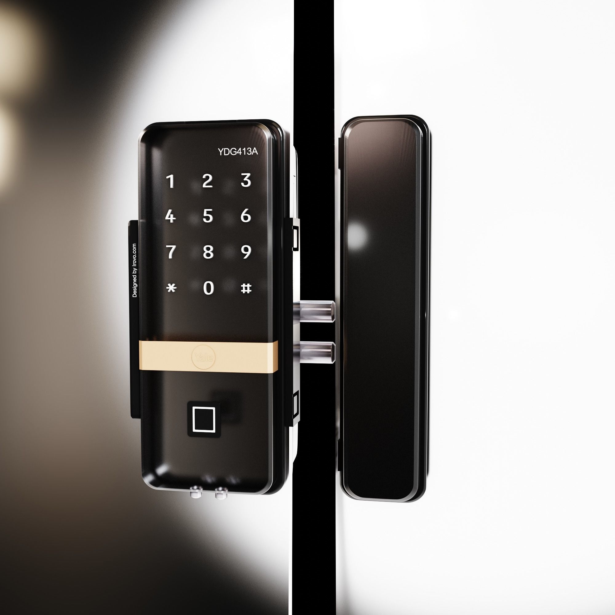 3D model Large Digital Door Lock Low-poly 3D model YDG413A VR / AR ...