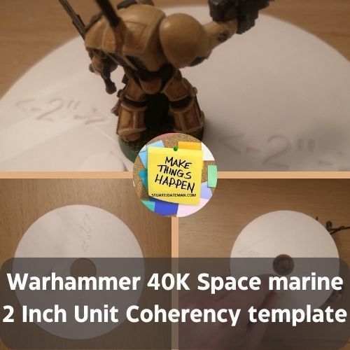 WARHAMMER 40 K SPACE MARINE 2 INCH UNIT COHERENCY TEMPLATE free 3D ...