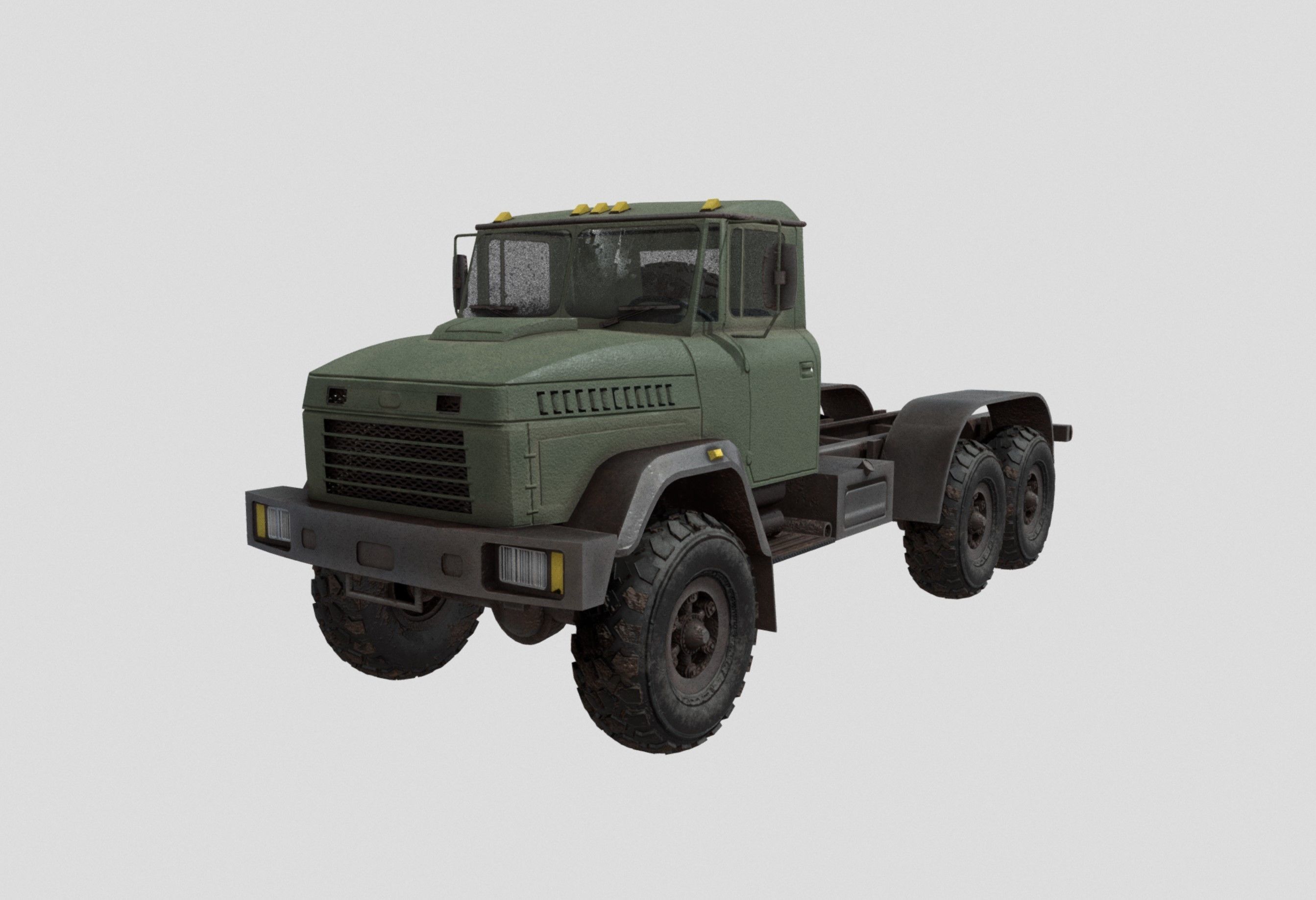 3D model KrAZ 6x6 Model VR / AR / low-poly | CGTrader
