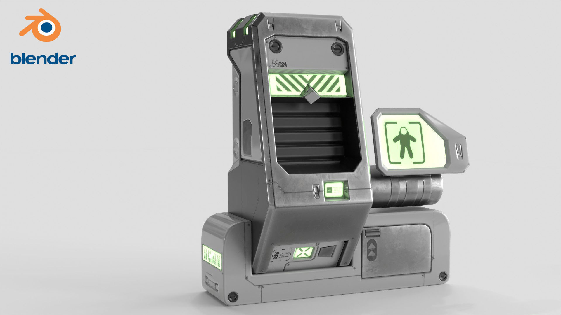 3D model Sci Fi Scanner Display v3 VR / AR / low-poly | CGTrader