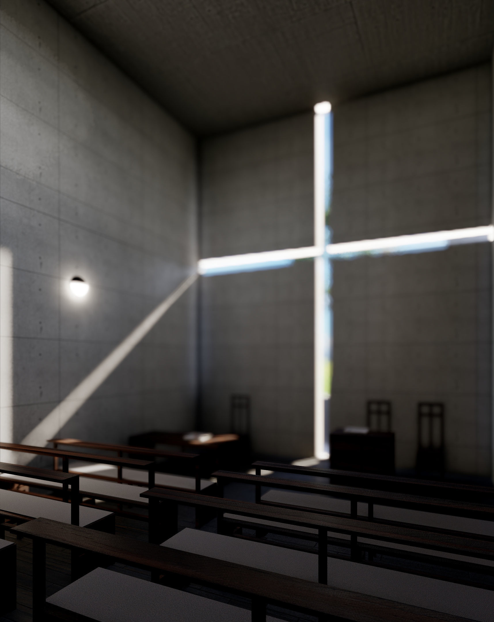 Lumion file - Church of the Light - Tadao Ando 3D model | CGTrader