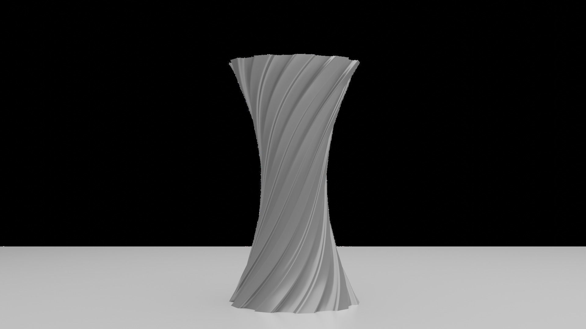 Twisted Wavy Six Vases 3D model 3D printable | CGTrader