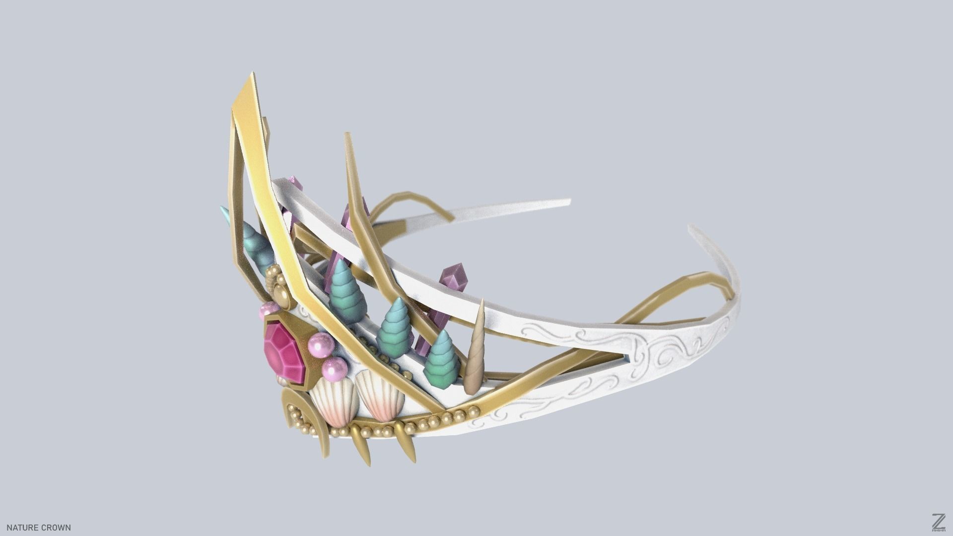 3D model Ocean crown VR / AR / low-poly | CGTrader